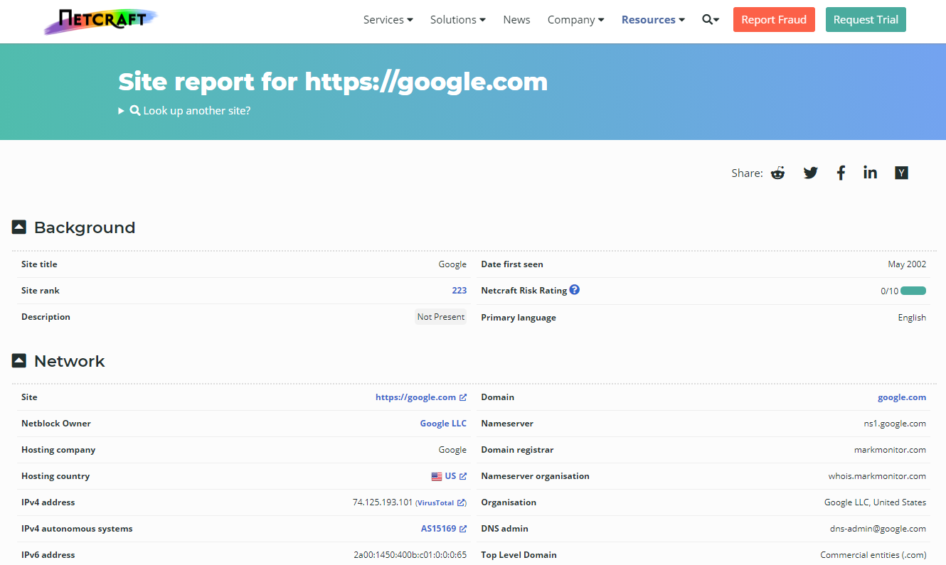 NetcraftでWEBサイトの情報をチェックしてみよう | DailyHackOn デイリーハックオン